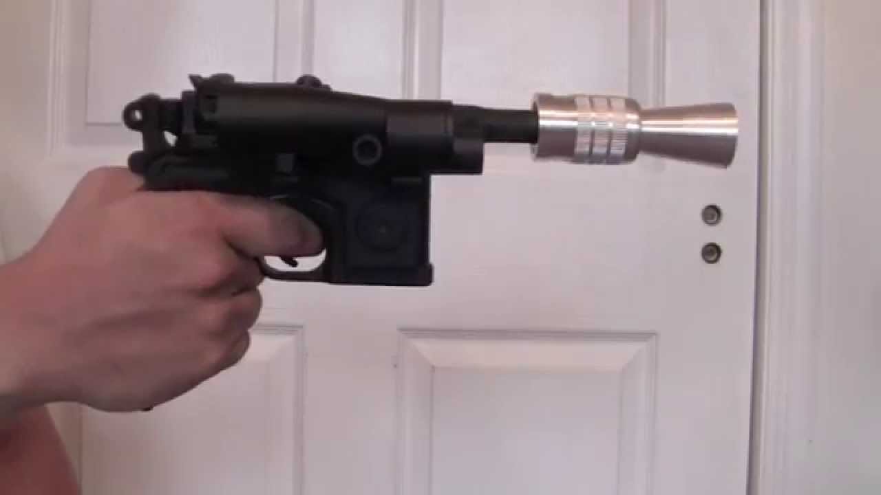 Luke Skywalker DL-44 Blaster Replica w/ Sound - YouTube