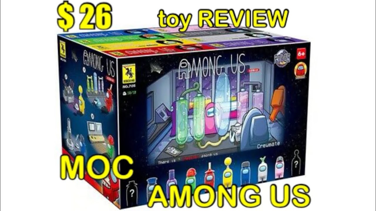 AMONG US building blocks RENZAIMA toy review FAKE LEGOS - YouTube