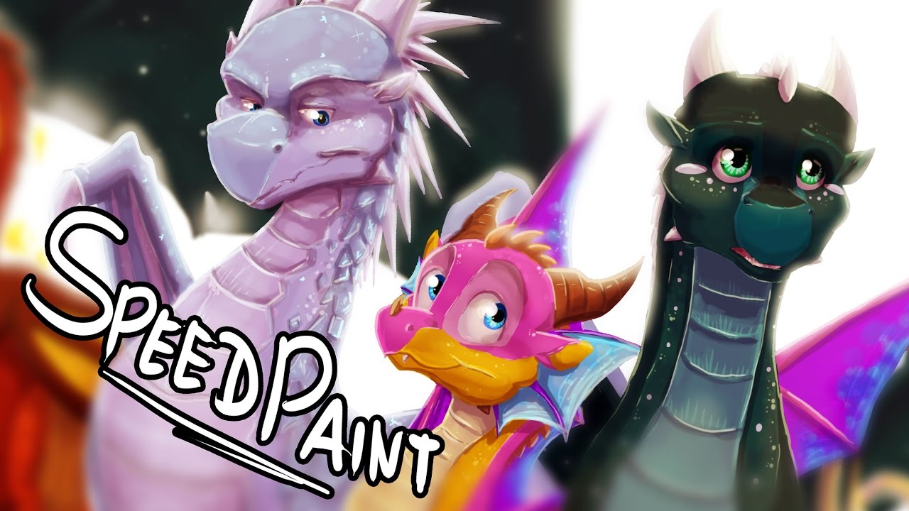 [The Jade Winglet] WINGS OF FIRE - Speedpaint - YouTube