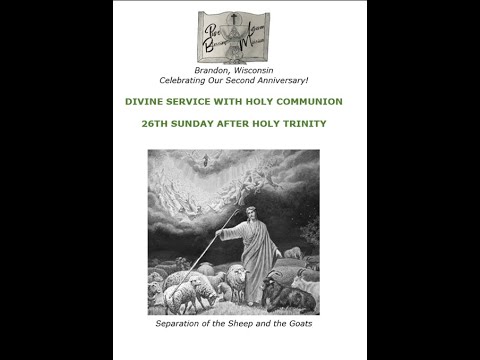 26th Sunday after Holy Trinity - YouTube