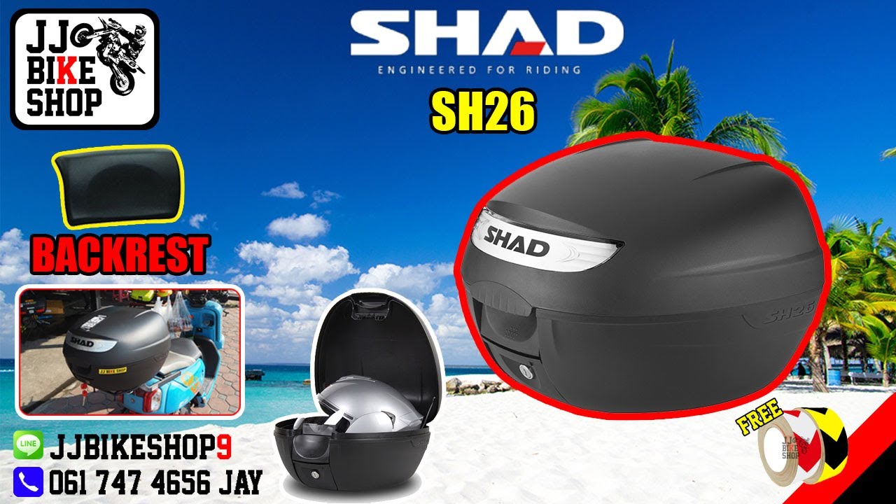 SHAD SH26 รีวิวพร้อมโปรแลกซื้อเบาะพิง ร้าน @jjbikeshop9383 - YouTube