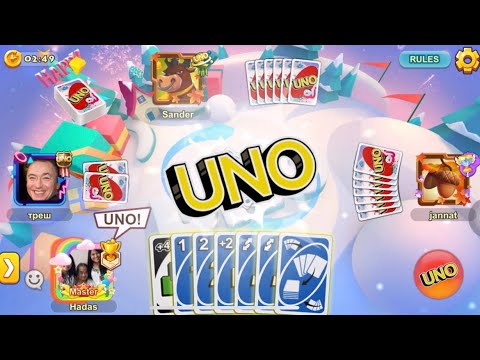 Discard all & won a game in 30seconds~ Facebook Uno Card Game (Go Wild ...
