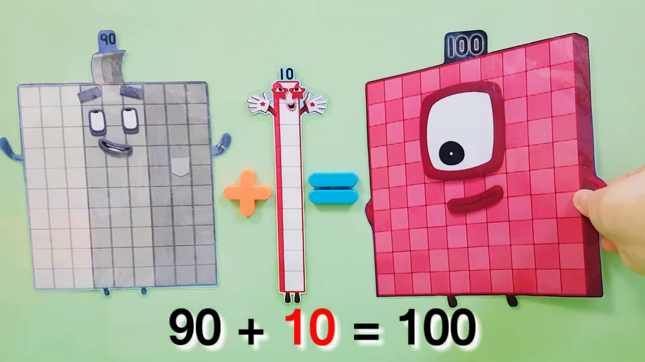 Make the big number 100 with 99 final | numberblocks Christabel - YouTube