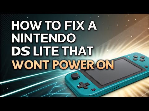 How to fix a Nintendo DS Lite that won't Power ON - YouTube