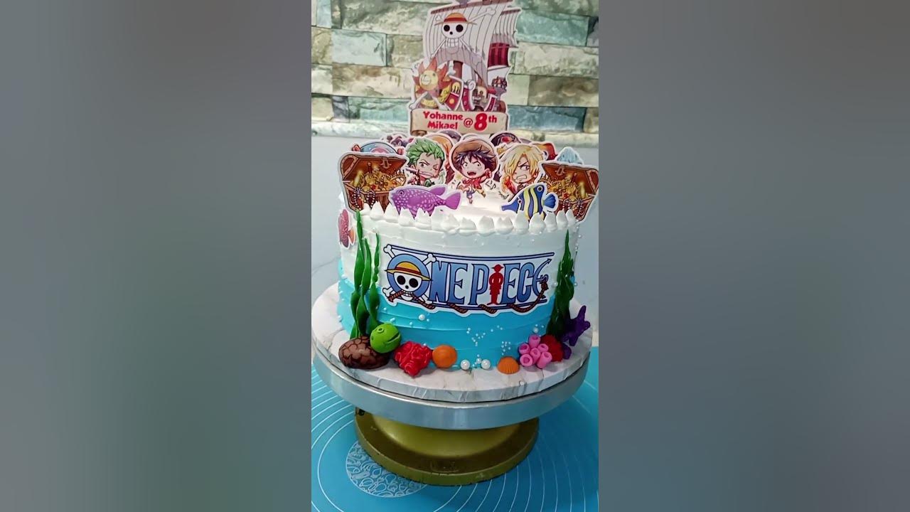 One Piece Themed Cake Cake Cakedecoration Themecakeideas Cakedesign Allthemecakes