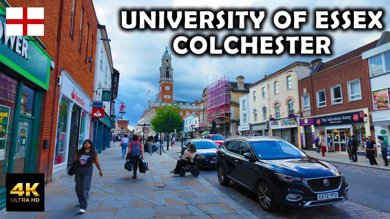 Walking from Colchester City Centre to University of Essex Campus UK 🇬🇧 ...