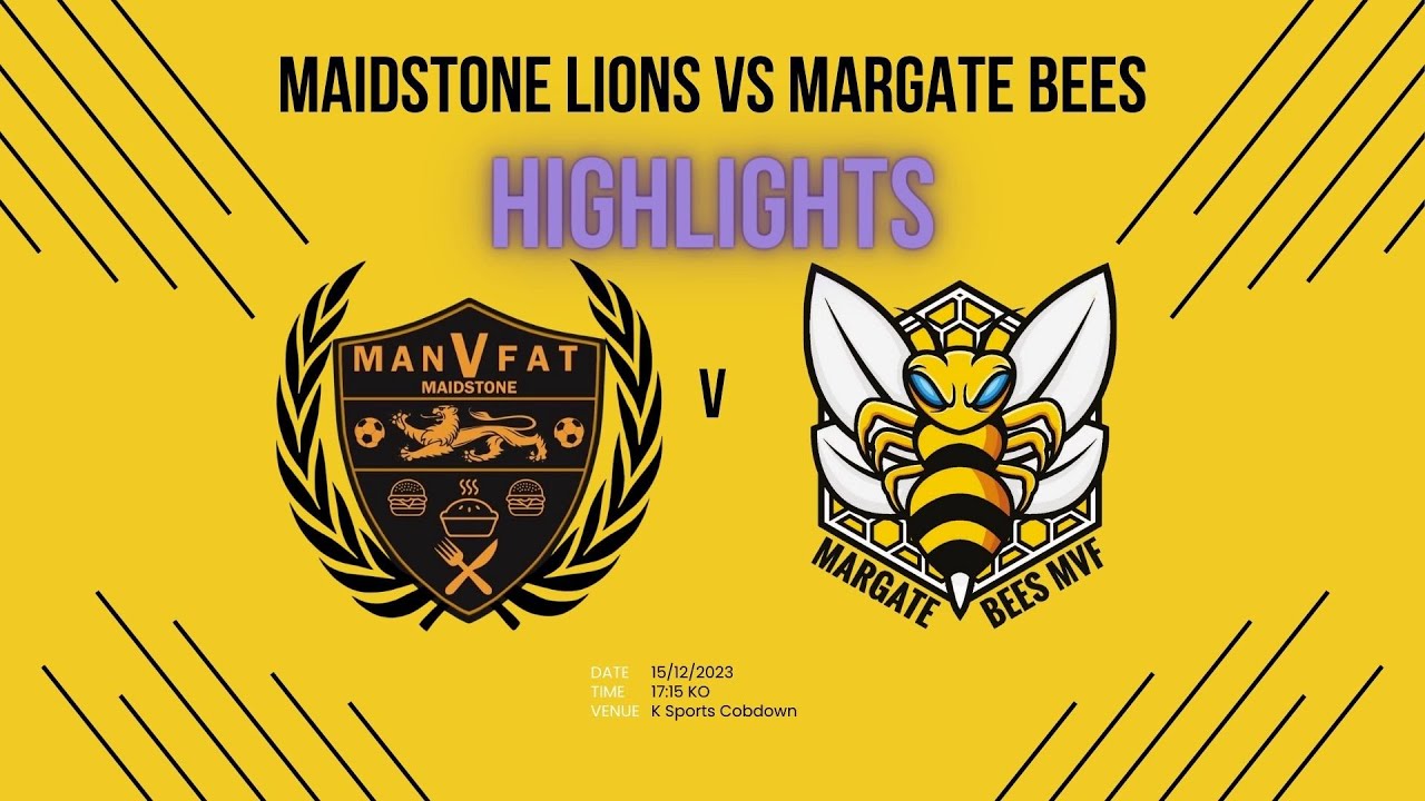 Highlights - Maidstone Lions vs Margate Bees - YouTube