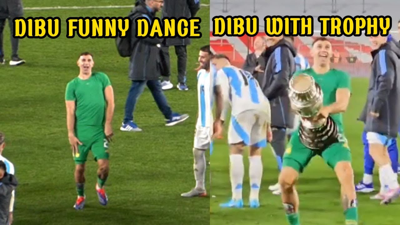 Dibu Martinez funny celebration again after win against Chile | Dibu ...