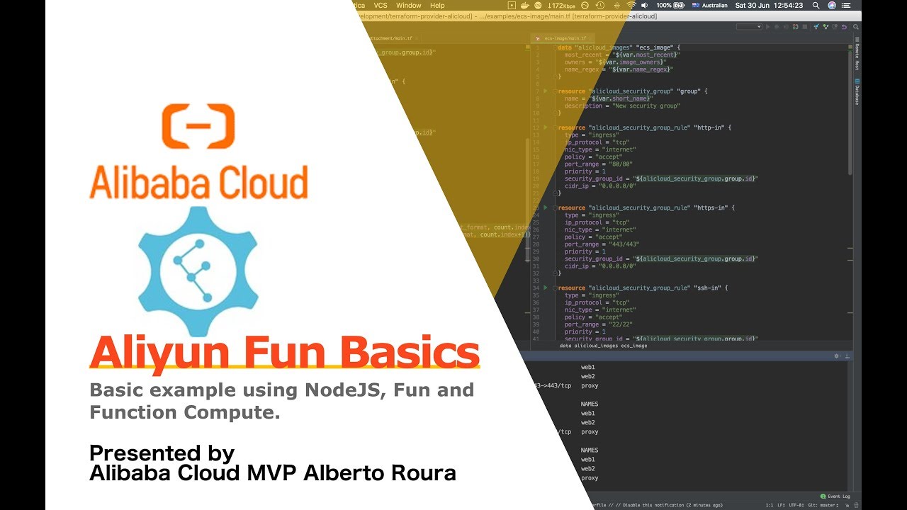 Using Aliyun Fun with Function Compute - YouTube