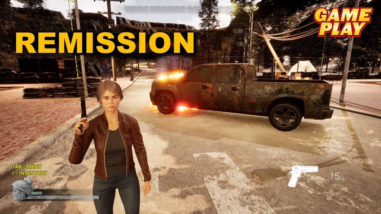 Remission Слабенький Зомби шутер Gameplay PC Steam Shooter game 2024 ...