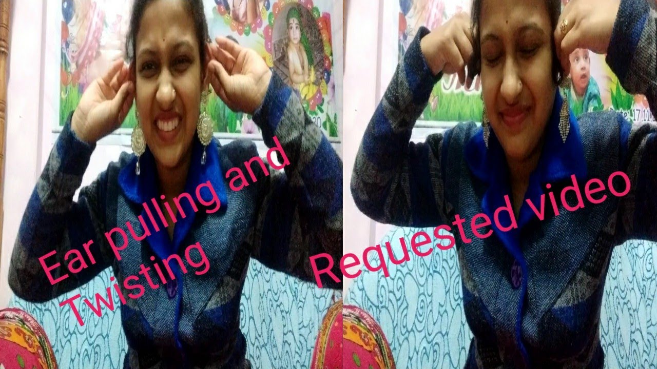 Ear pulling and twisting,🤣🤣🤪🤪//with 6different Earing ,,, Challenge ...