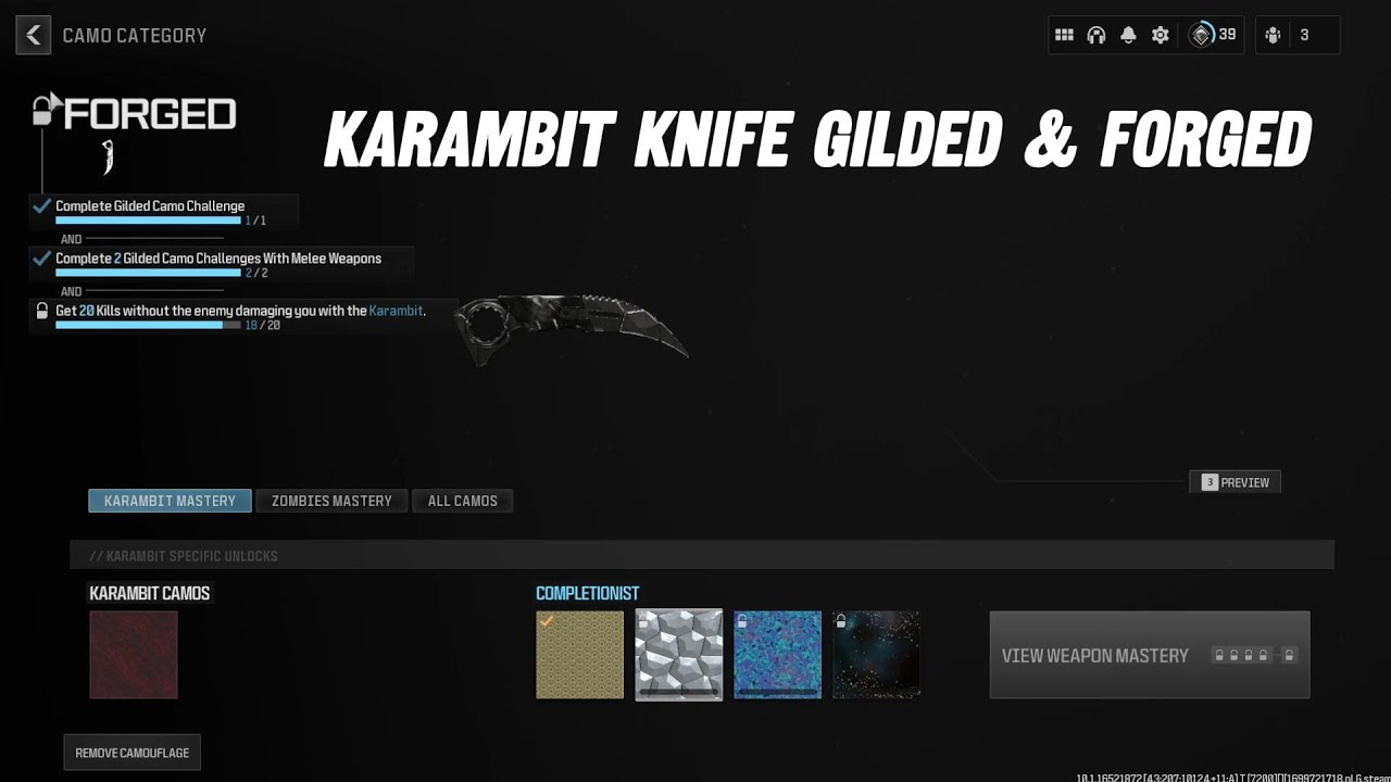 MW3 - karambit knife - YouTube