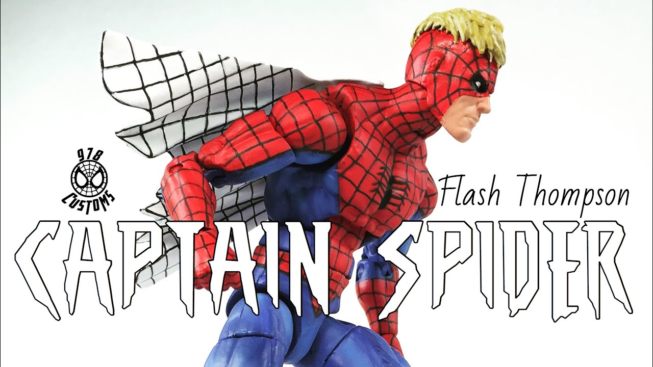 CAPTAIN SPIDER Custom Marvel Legends Spider-Man 6” action figure review ...