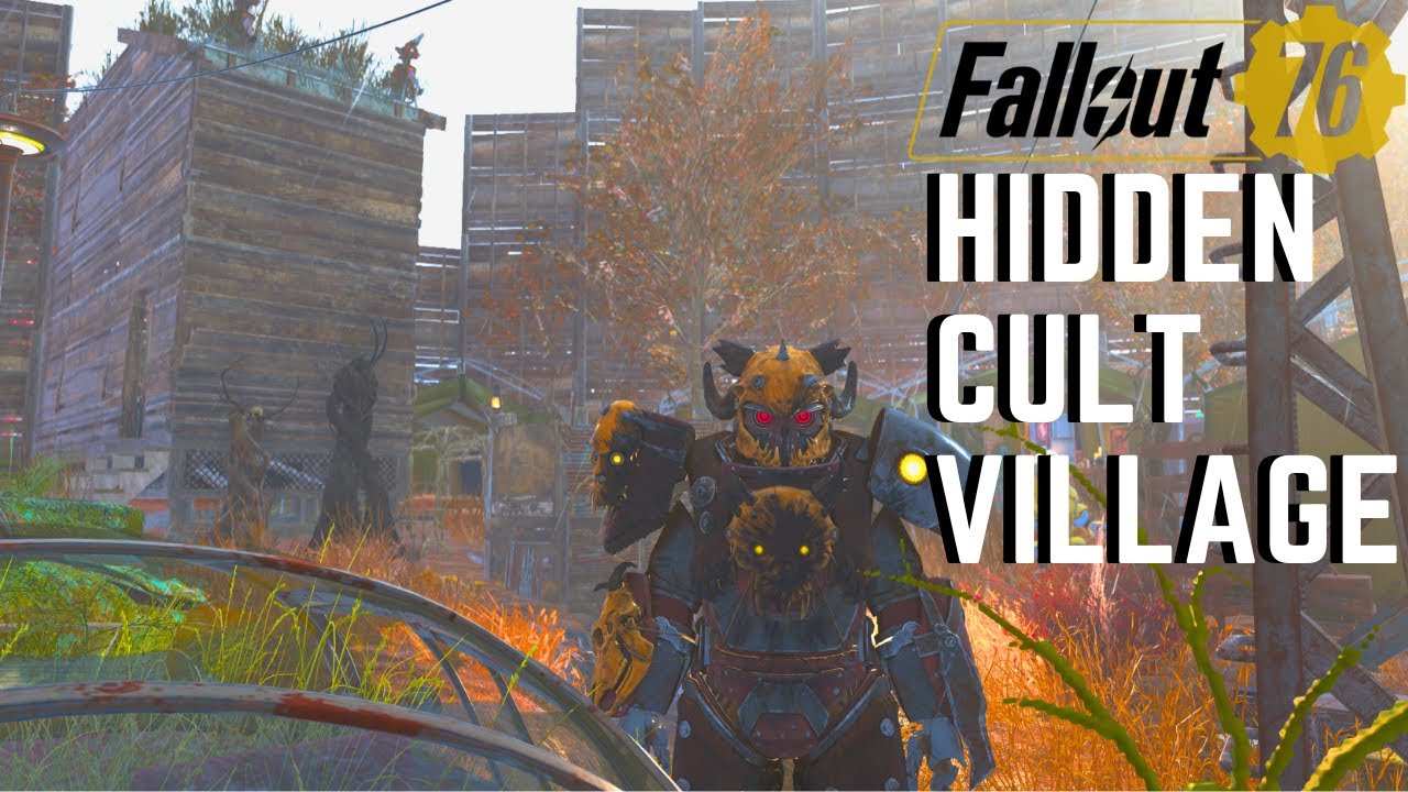 Hidden Cult Village Camp Build | Fallout 76 - YouTube