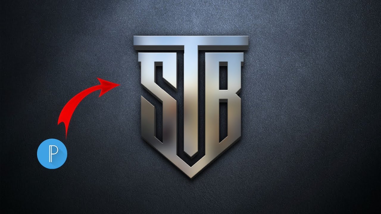 S+T+B Professional Logo Design Tutorial | Pixellab Tutorial Editing ...