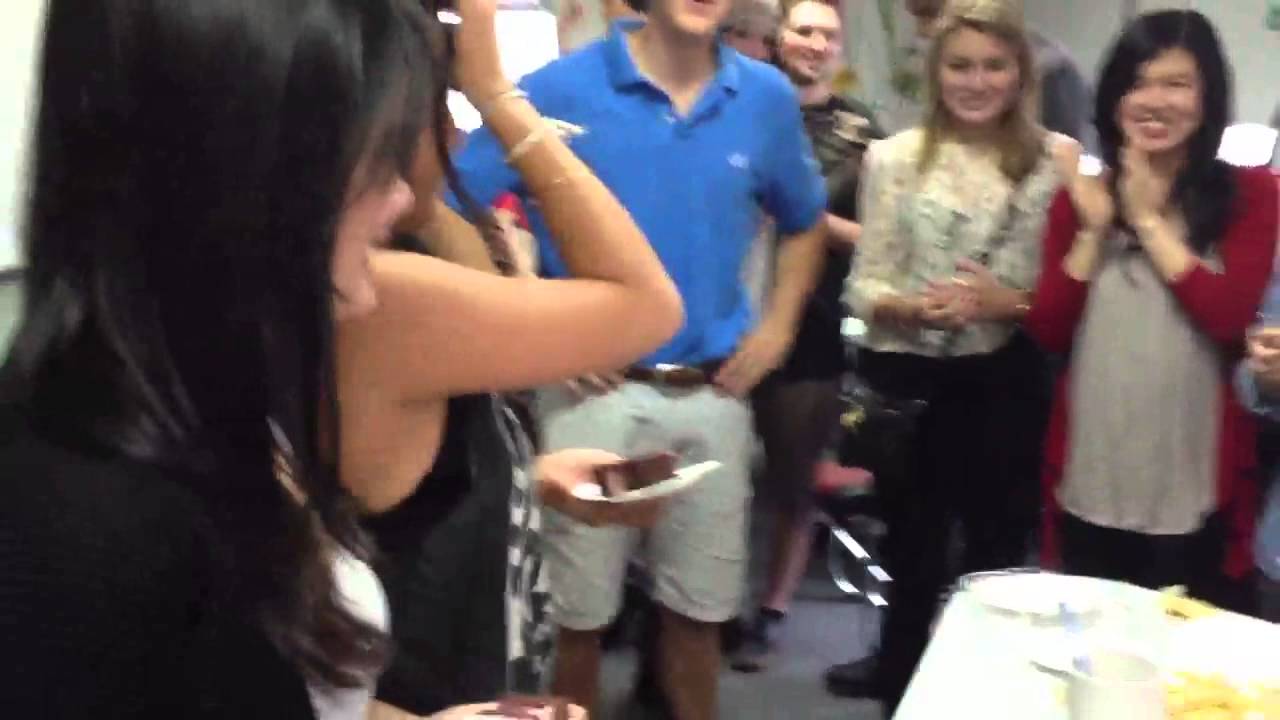 most awkward happy birthday ever - YouTube