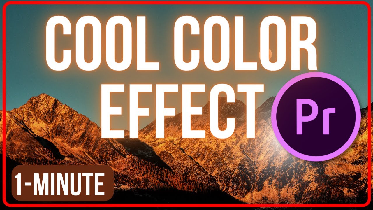Cool COLOR Effect in Premiere Pro Easy Effect #adobepremierepro - YouTube