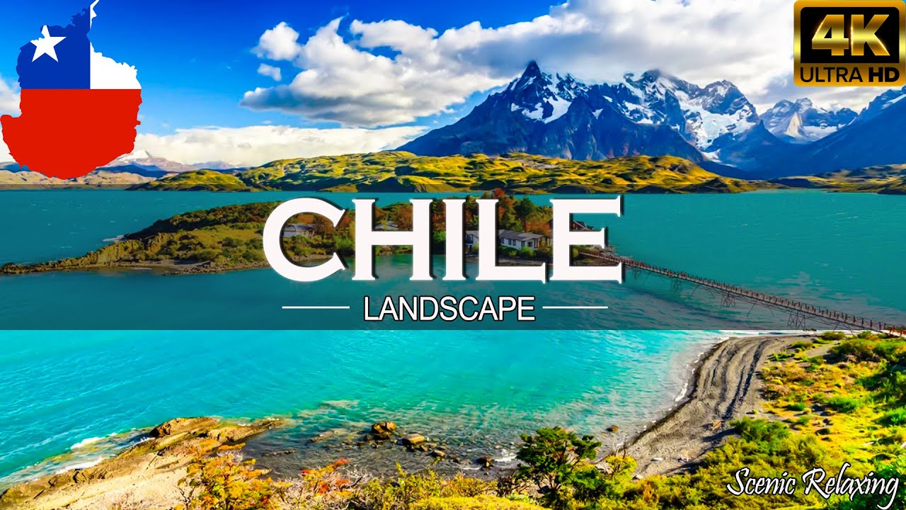 FLYING OVER CHILE 4K - Wonderful Natural Landscape With Calming Music ...