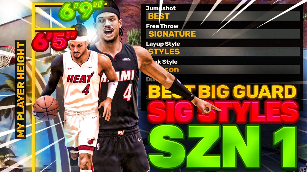 BEST NBA 2K25 SWING (6'5 - 6'9) ANIMATIONS (BEST JUMPSHOTS, LAYUP ...
