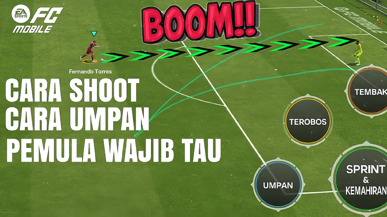 CARA SHOOT DAN CARA UMPAN DI FC MOBILE, PEMULA WAJIB TAU - YouTube
