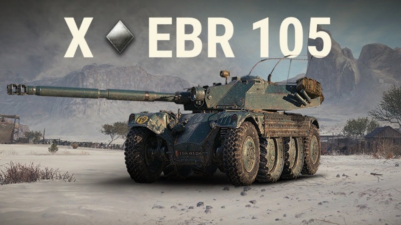 EBR 105 - за 4 минуты 10800 суммарного урона в wot - YouTube