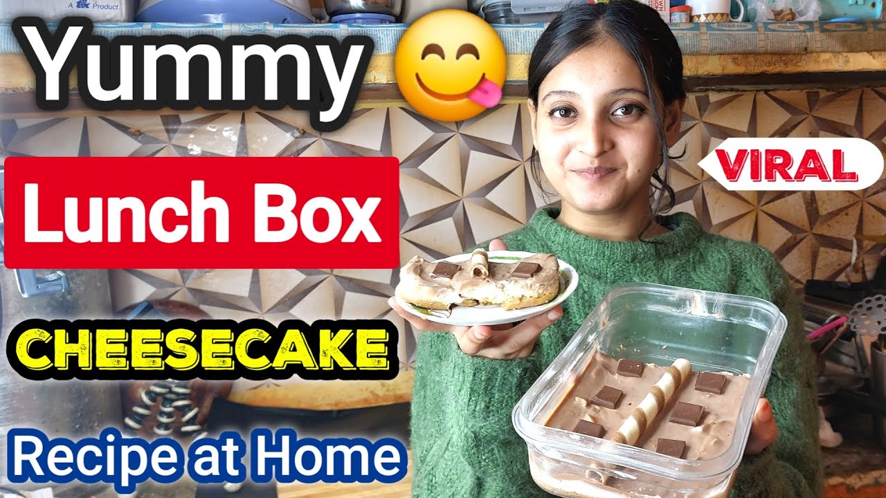 Homemade Lunch Box Cheesecake | viral lunchbox cheesecake recipe | how ...