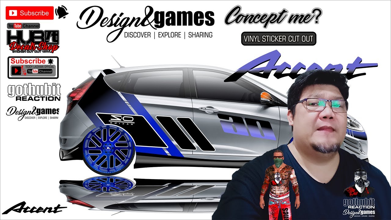 ACCENT Design Body Sticker for you mga BOSS | AMO | SIR - YouTube