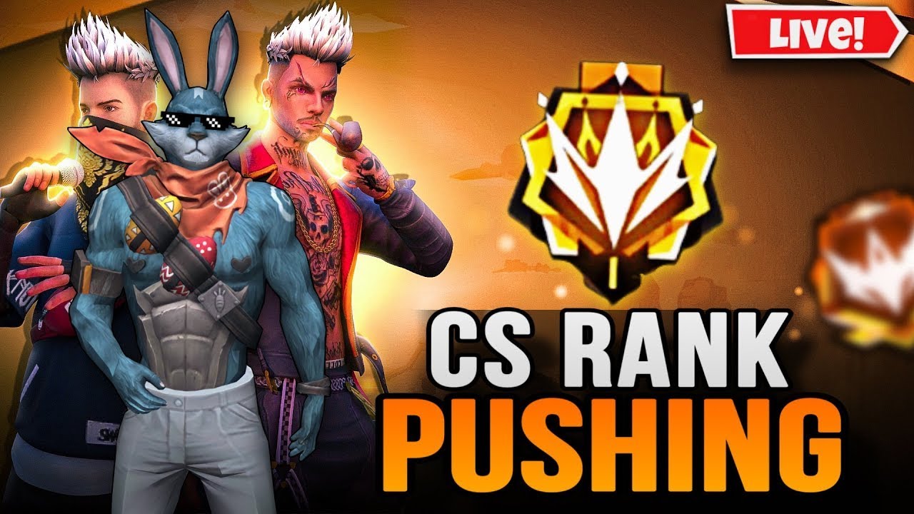 FREE FIRE LIVE CS RANK PUSH GOLD TO GRANDMASTER TOP 1 - YouTube