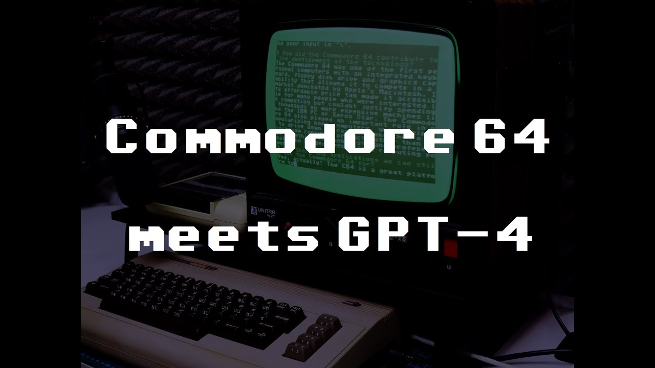 Retro Meets AI: Commodore 64 Chatting with GPT-4 via Telnet - YouTube