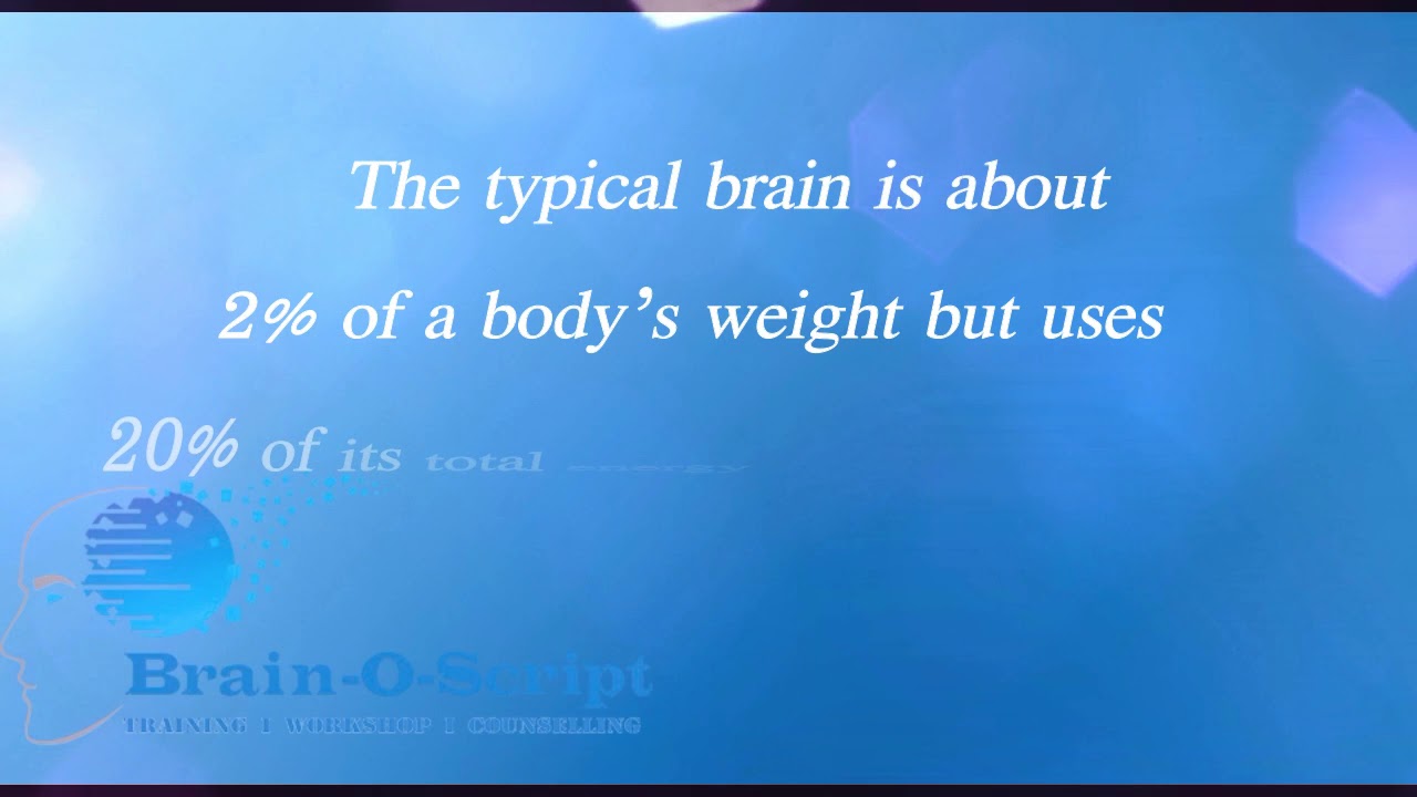 Brain Fact- amount of oxygen consumed by brain - YouTube