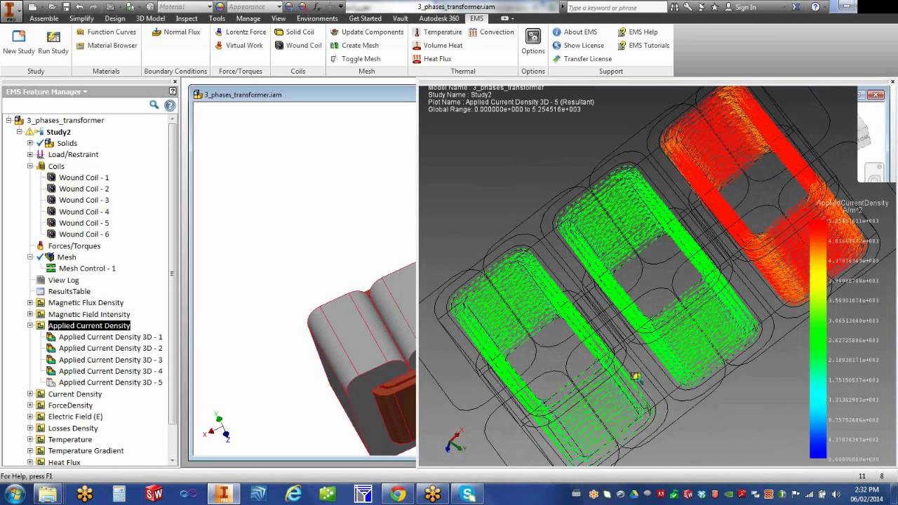 Transformer Design in EMS Inventor - YouTube