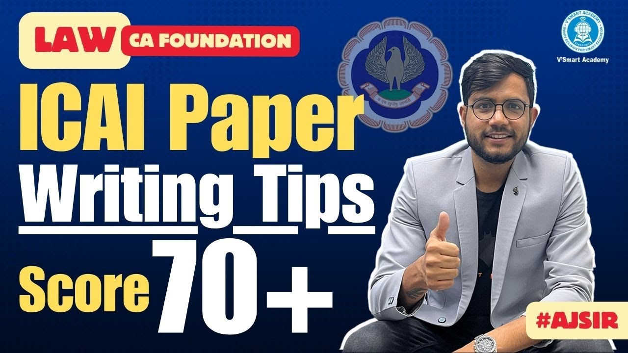 ICAI CA Foundation Law Paper Writing Skills - June24 Exam Onwards ...