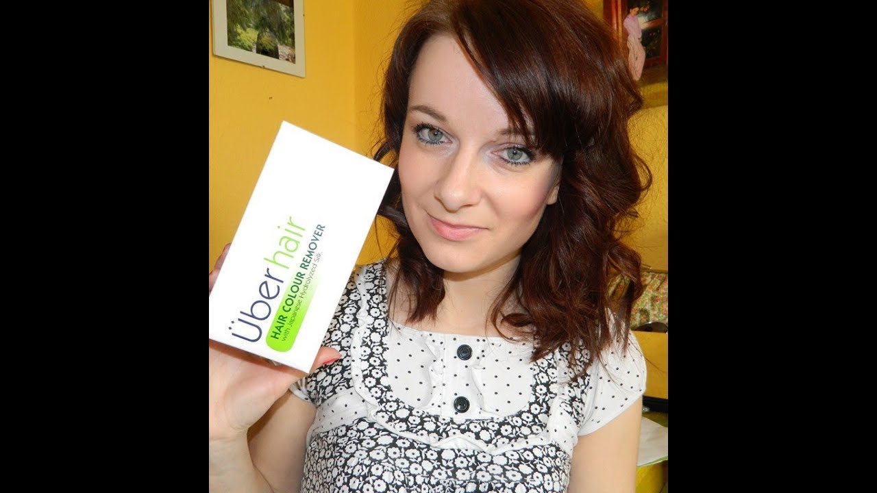 TEST NA ŻYWO ZMYWACZ FARBY DO WŁOSÓW UBER HAIR COLOUR REMOVER LIVE ...