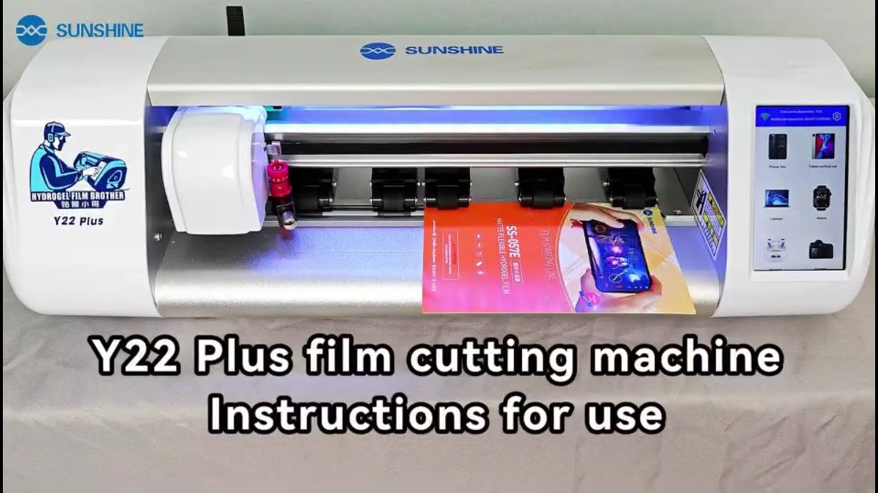 SUNSHINE Y22 Plus unlimited times film cutting machine. - YouTube
