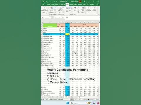 How to crosshair highlight enabled and disable in Excel - Excel Tips and Tricks - YouTube