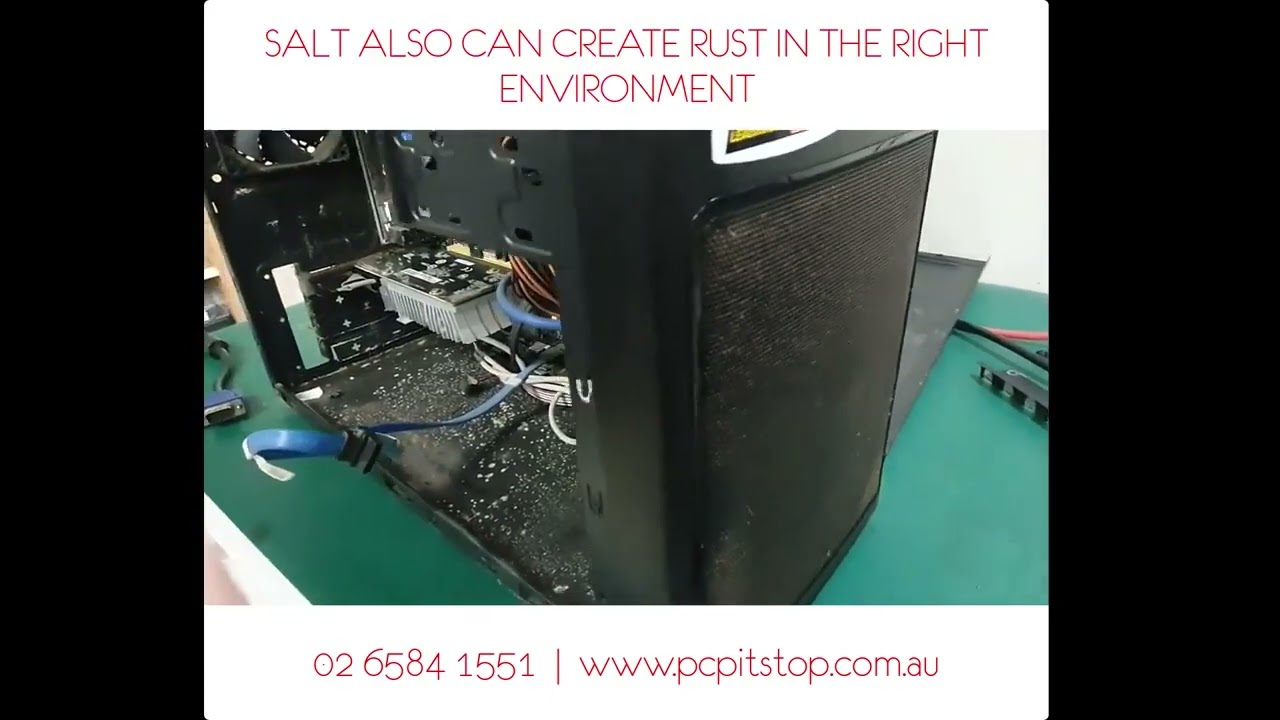 Computer corrosion - What salt can do to your computer - YouTube