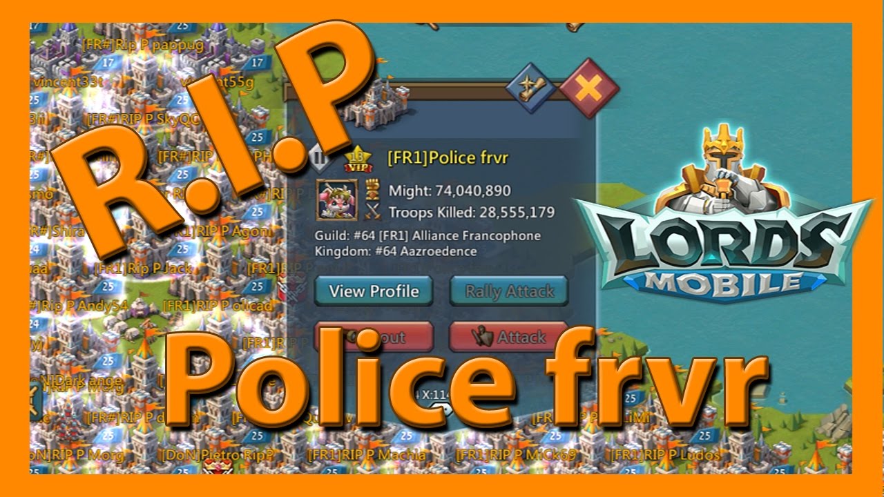 FR1 Tribute for a Guild Member - READ THE DESCRIPTION - Lords Mobile ...