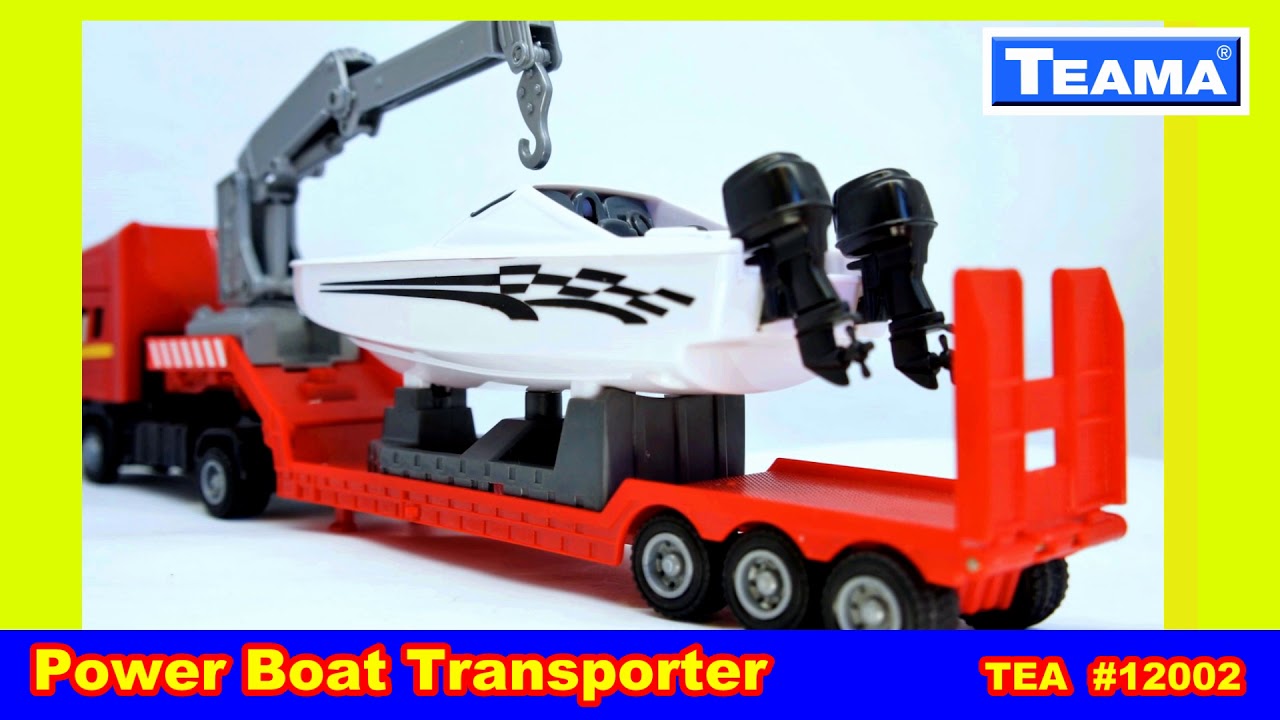 Teama Toys Power Boat Transporter - YouTube