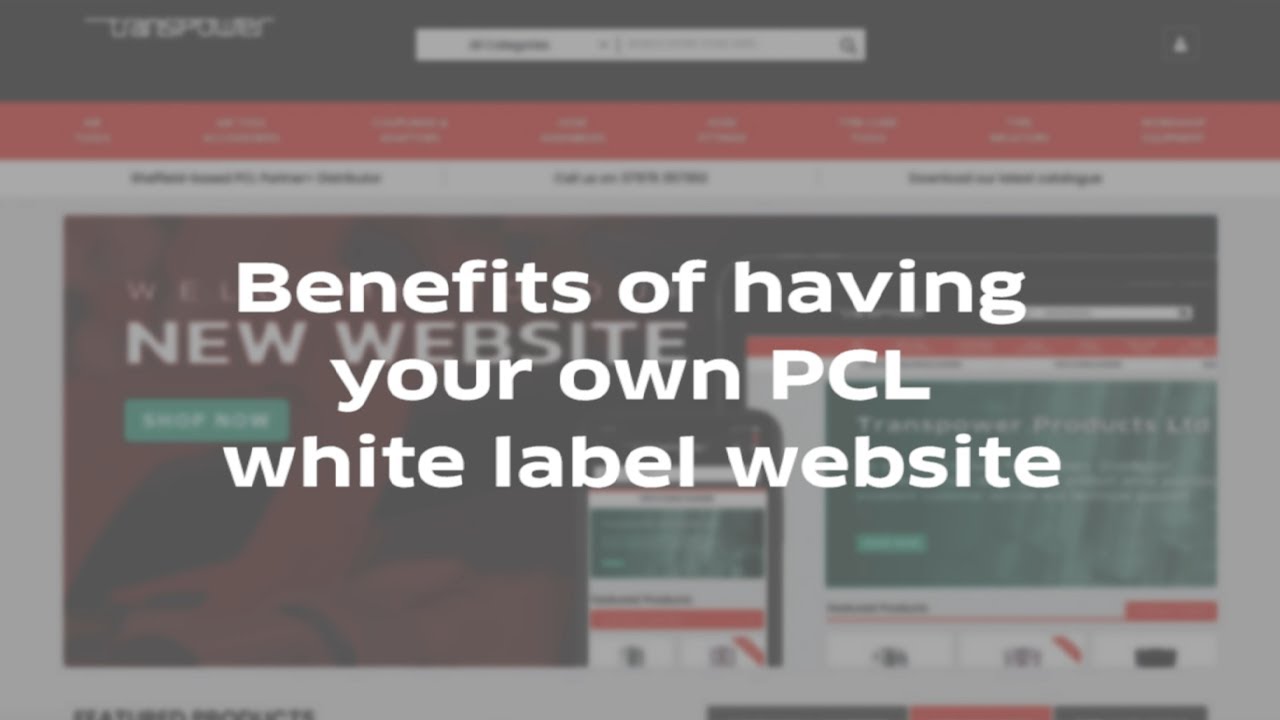 PCL's white label website solution - YouTube