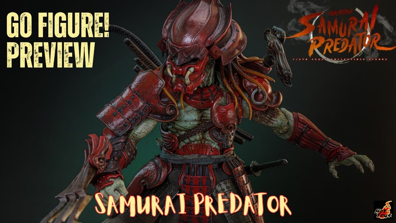 HOT TOYS AKAONI SAMURAI PREDATOR 1/6 SCALE FIGURE PREVIEW - YouTube