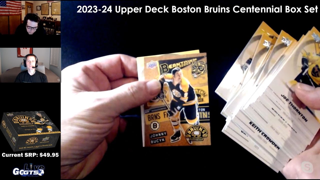 Box Break | 2023-24 Upper Deck Boston Bruins Centennial Box Set - YouTube
