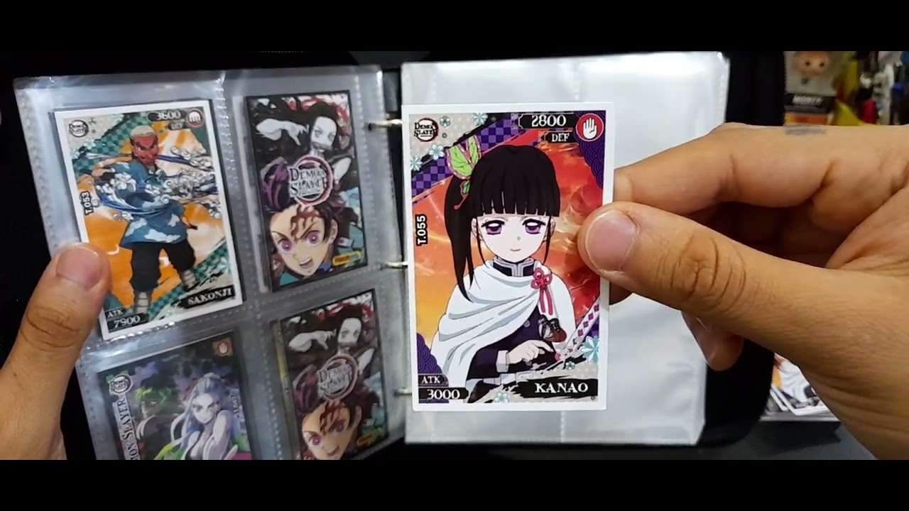 Acomodando mis cartas de Demon Dlayer en mi coleccionador - YouTube