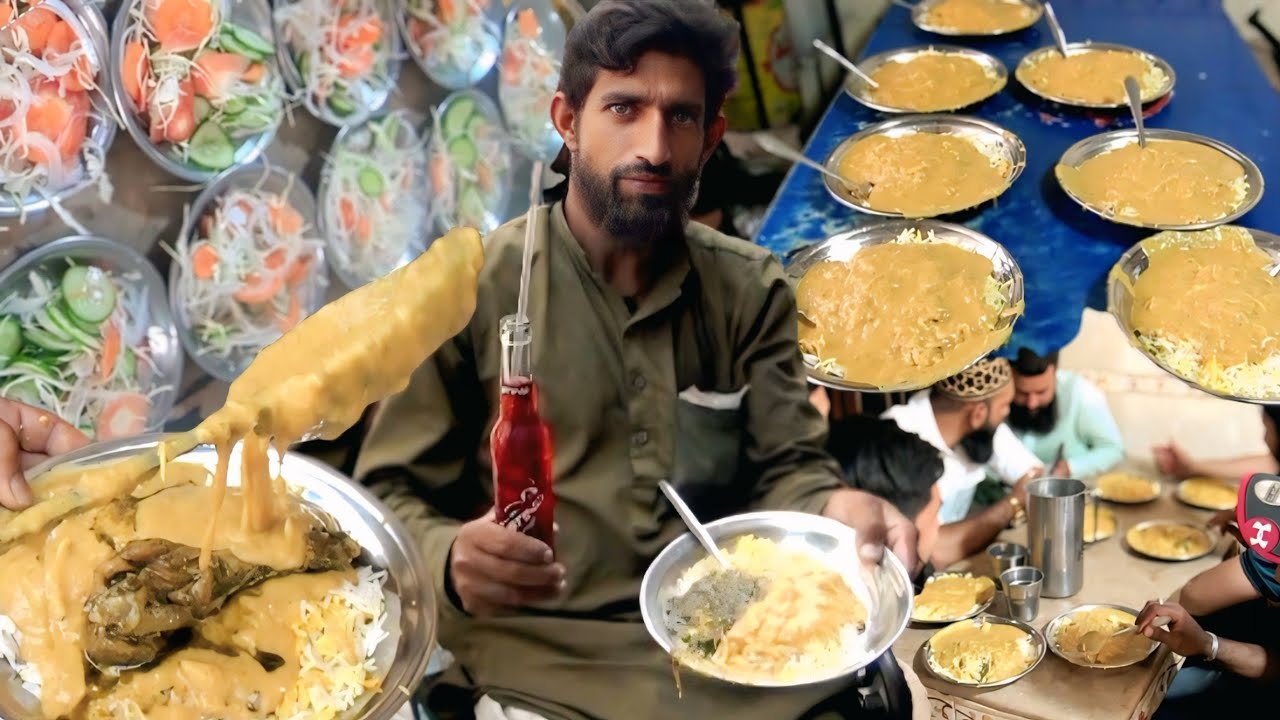 Most Famous Dish In Pakistan | Dal Chawal | Chicken Haleem And Chawal ...