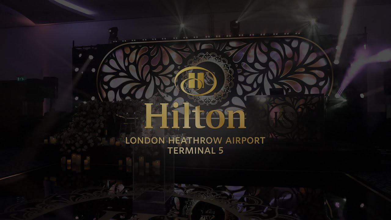 Wedding Set Up At The Hilton Hotel Terminal 5, Heathrow - YouTube