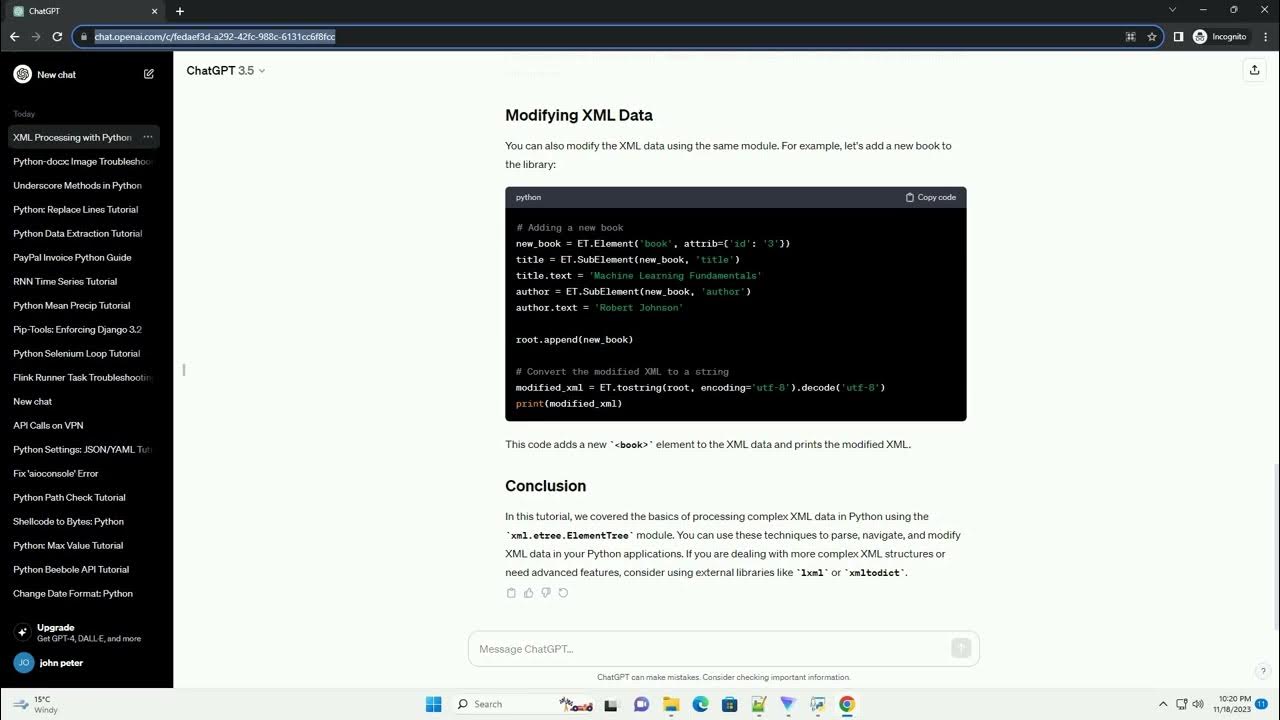 Complex XML data processing with python - YouTube