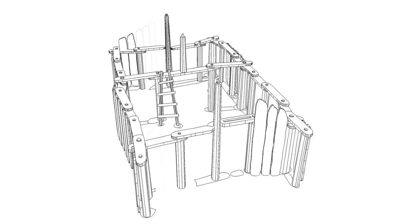 Neolithic Houses Drawings