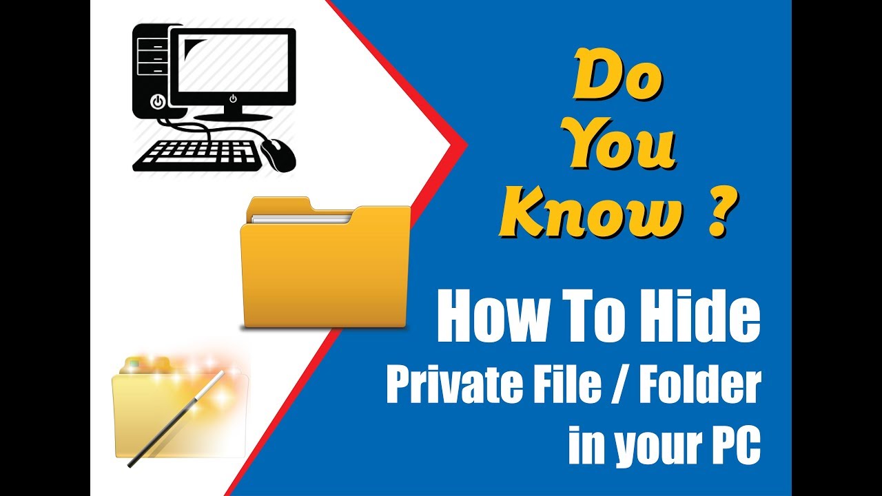 How to hide private file/folder in our computer | Multi Tech - YouTube