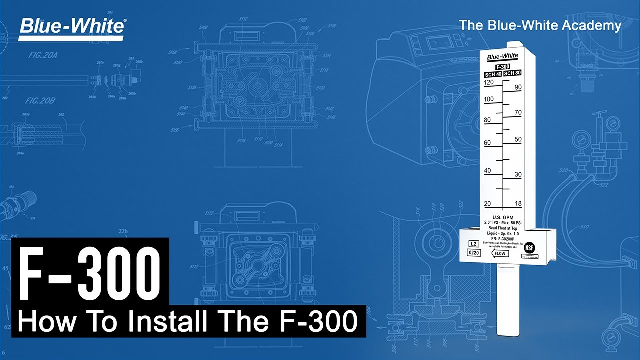 How To Install The F-300 Flow Meter - YouTube