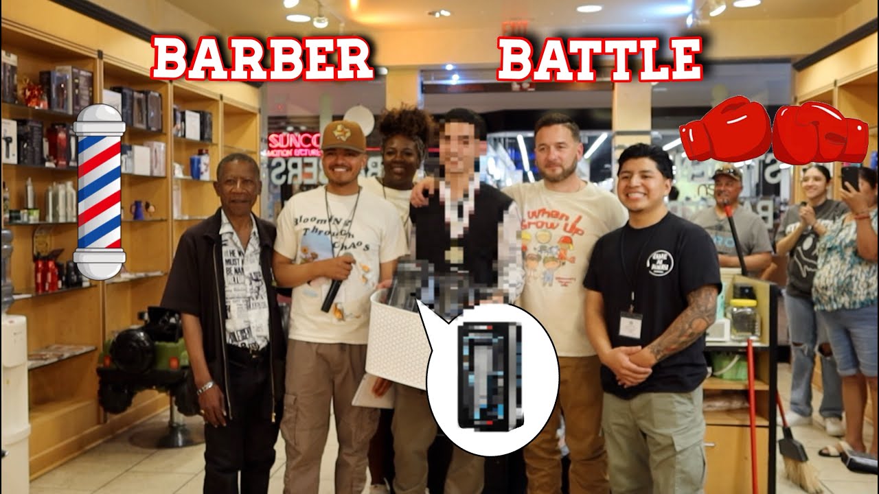 HOSTED A BARBER BATTLE AT MY OLD BARBER SCHOOL - YouTube