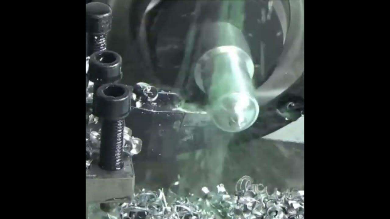 Small Cnc Lathe Machine Cnclathe Cncmachine Lathemachine Youtube